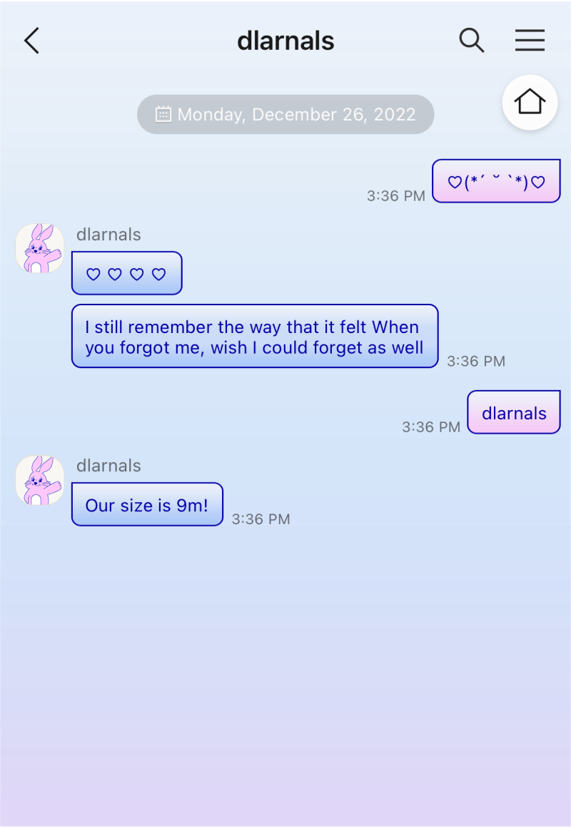 [아이폰 카카오톡 테마] hart rabbit.ktheme : 네이버 블로그