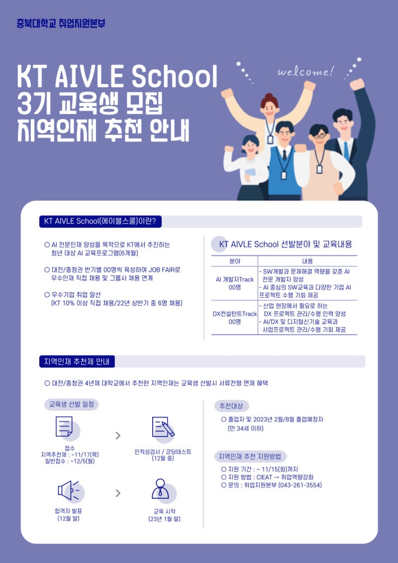 [KT AIVLE] KT 에이블 스쿨 3기 DX 트랙 최종합격 후기 (feat. 일정, 서류, 인적성, 코테, 꿀팁) : 네이버 블로그