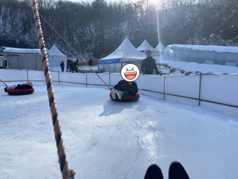 포천 백운계곡 동장군축제 후기 평일에 가면 무제한 썰매 가능 팽이치기 꿀잼 장갑 부츠 필수 네이버 블로그