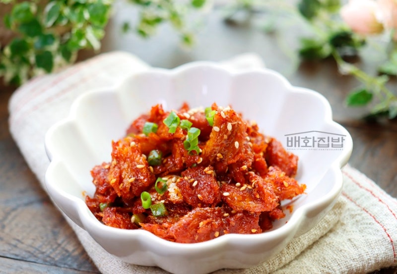 황태채무침 만드는법 황태 무침 북어채무침 만들기 쉬운 황태채 요리 네이버 블로그