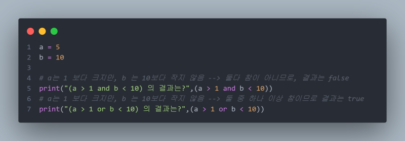 파이썬 연산자 : 비교 연산자와 논리 연산자 활용 예제 : 네이버 블로그