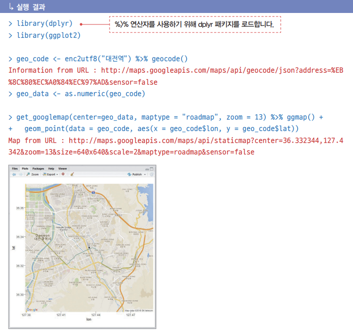 [ R: ggmap 패키지 - 구글 지도 활용 ] : 네이버 블로그