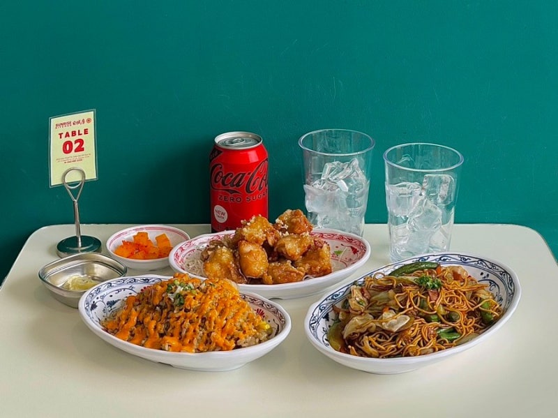 대전 갈마동 맛집 선라이즈 키친 차우멘 오렌지치킨 스리라차마요 새우볶음밥 네이버 블로그