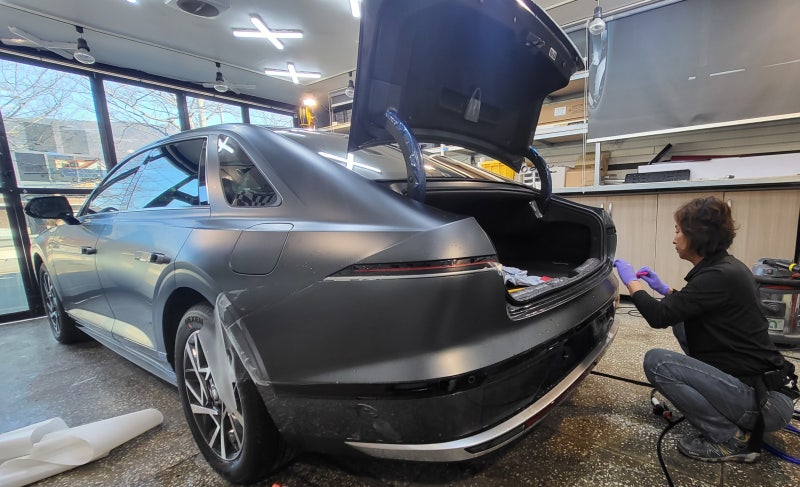 창원PPF - 2023 신형 그랜저GN7 녹턴그레이 유광에서 PPF전체 시공 무광으로 변신 (feat 모터스킨필름 정품) : 네이버 블로그