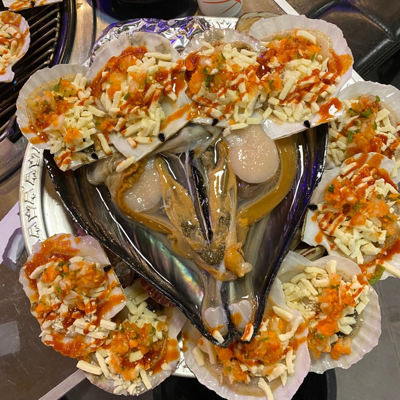 을왕리 애견동반식당 불타는 조개구이 치즈가리비 맛도리 을왕리 조개구이 맛집 내돈내산 네이버 블로그