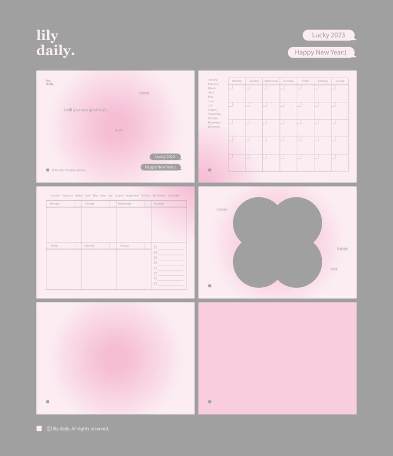 GoodNotes • Lucky 2023, Pink : 네이버 블로그