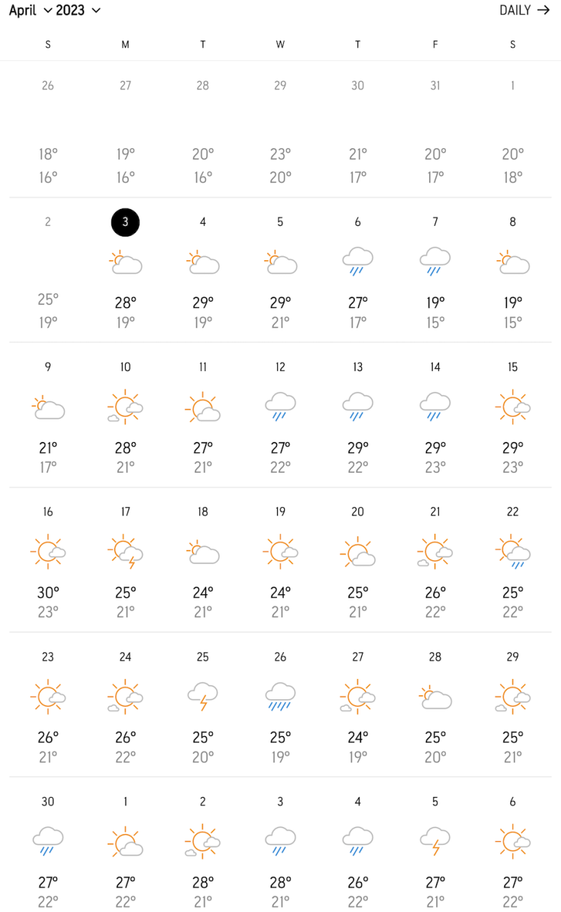 4월 대만 날씨 5월 타이완 타이베이 가오슝 옷차림 건기 우기 네이버 블로그