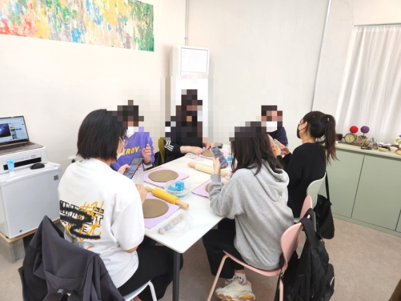 대구도자기체험 경명여고동아리활동 시유도자기공방 색소지접시만들기 네이버 블로그