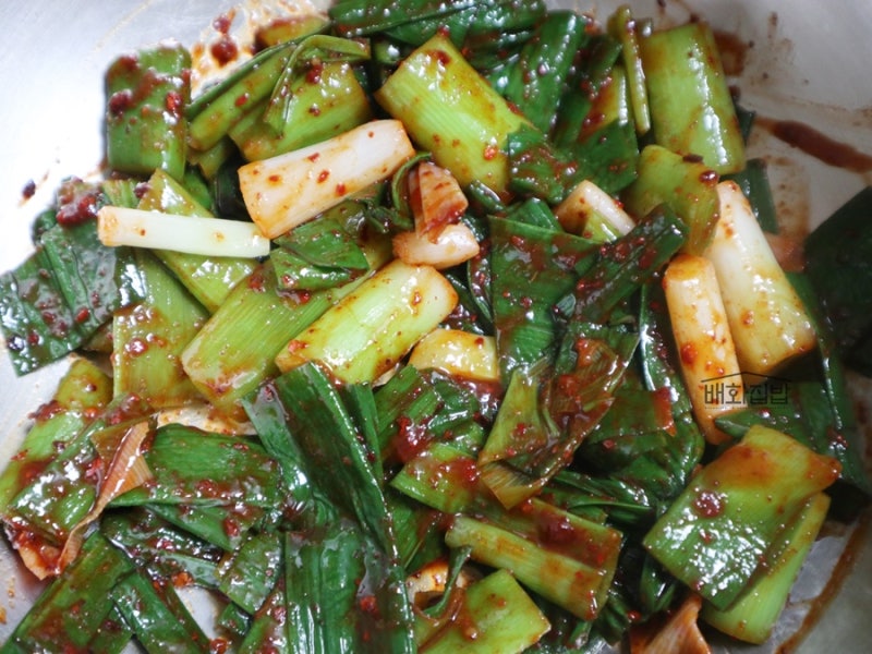 풋마늘무침 만드는법 풋마늘 요리 마늘대무침 고추장 마늘잎무침 봄반찬 네이버 블로그
