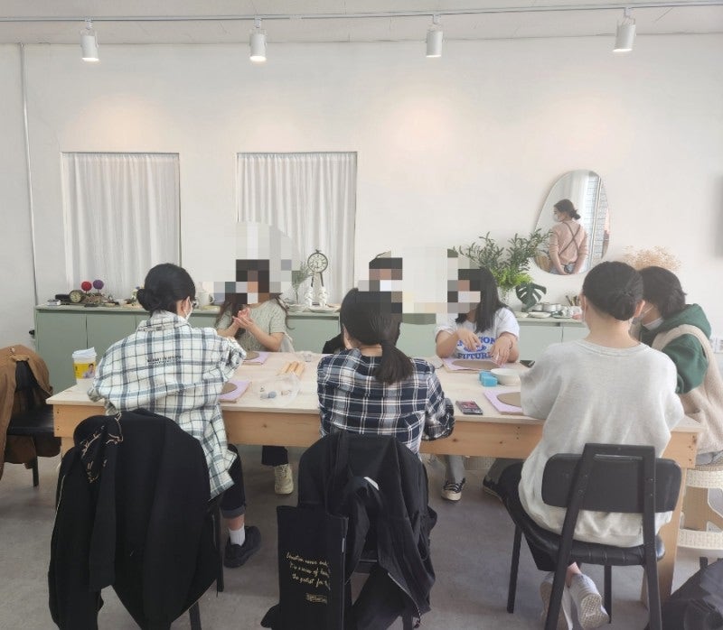 대구도자기체험 경명여고동아리활동 시유도자기공방 색소지접시만들기 네이버 블로그