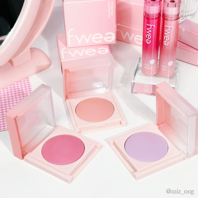 퓌 fwee 신상 블러쉬드 하트 컬렉션! 블러셔 멜로우 6호 베이비키스 7호 허쉬큐피트 8호 아이시하트 틴트 글래스 7호 러브 ...