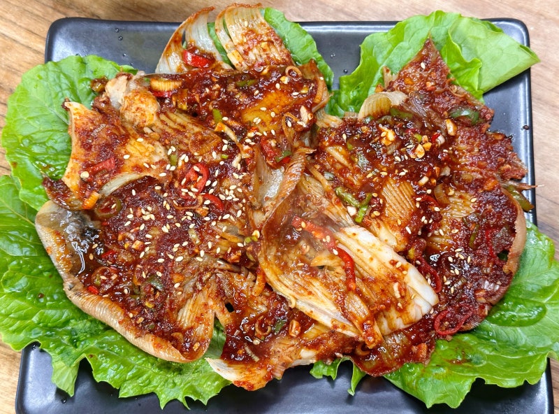 가오리찜 만들기 간재미 찜 양념장 생선찜 만드는 법 네이버 블로그