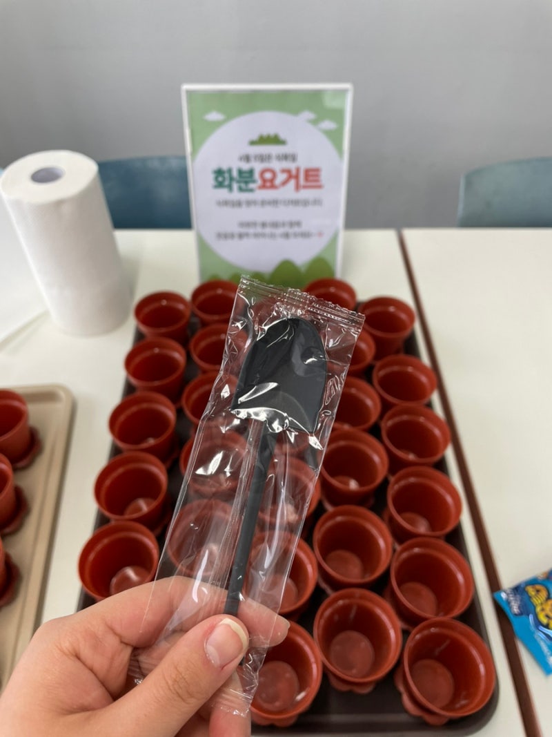 단체급식 식목일 이벤트로 화분요거트 만들기 네이버 블로그