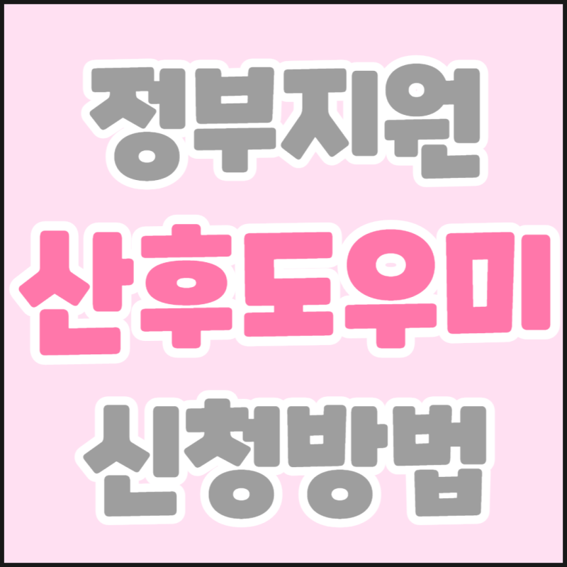 정부지원 산후도우미 신청방법 필요서류 복지로 네이버 블로그