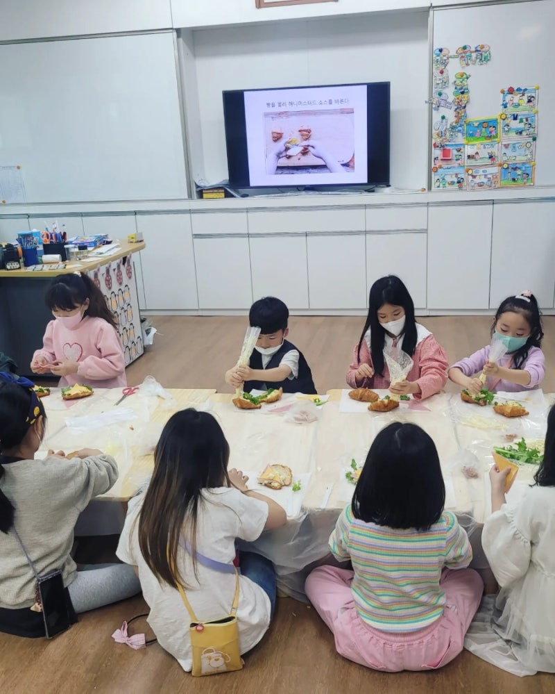 울산지역 초등학교 돌봄교실 7개학교 단체 요리출강 영양교육 5대영양소 샌드위치 만들기 네이버 블로그
