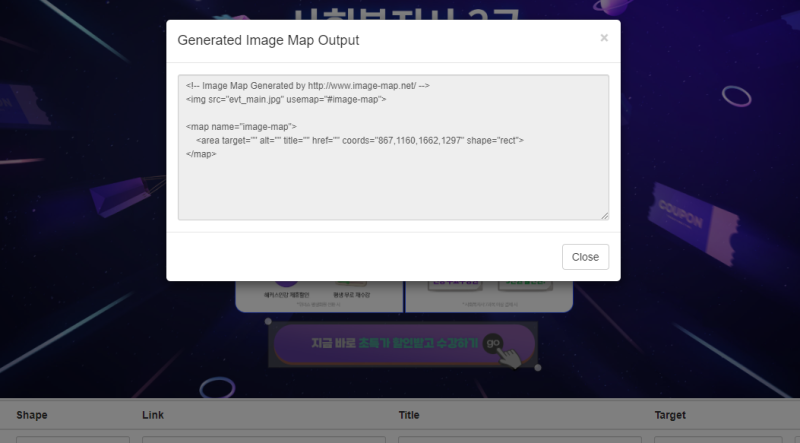 [HTML] map, area 태그로 이미지 클릭 영역 잡기(+ 이미지맵 사이트, 반응형 모바일에서 map 사용방법) : 네이버 블로그