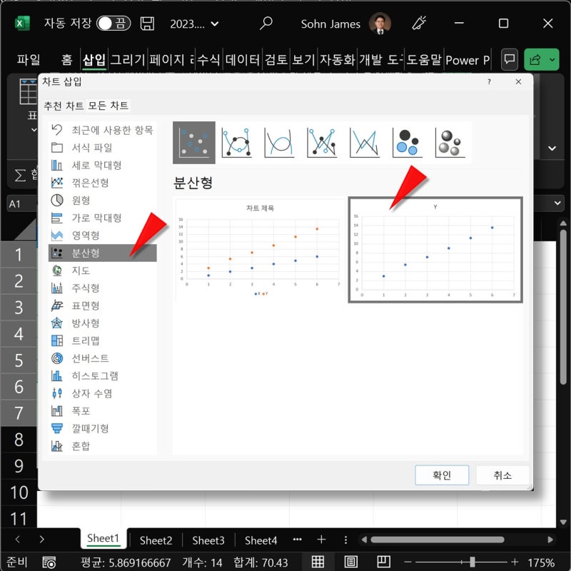 엑셀 분산형 차트 추세선 그리기 미래 예측 함수 Linest 통계 함수 미래값 구하기 네이버 블로그