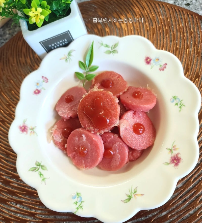 편스토랑 남보라 분홍소세지전 옛날소세지 부침 요리 어린이반찬 레시피 네이버 블로그