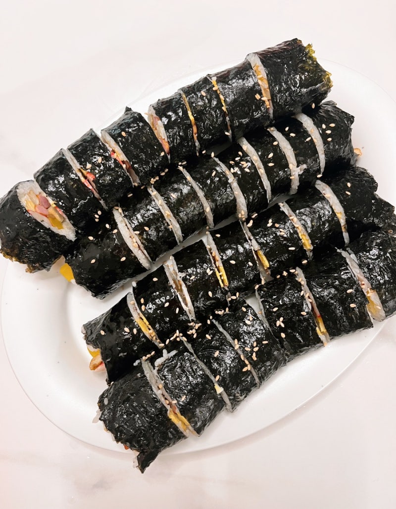 김밥 맛있게 싸는법 김밥 재료 준비 해서 등산도시락 만들기 네이버 블로그