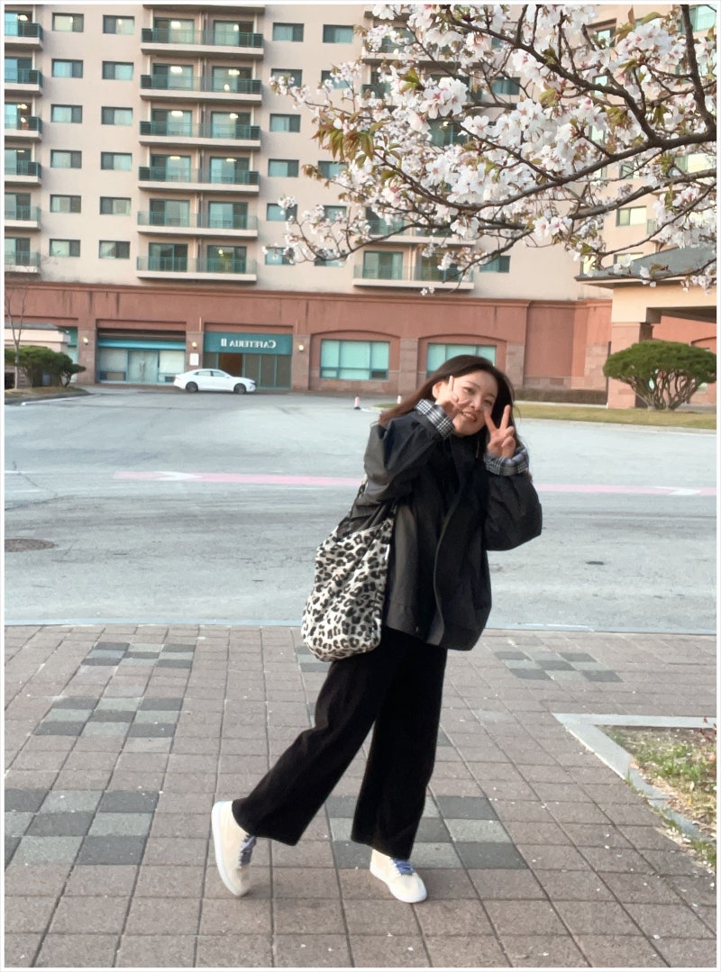 Emis이미스 에코백 호피 레오파드 그레이 후기 네이버 블로그