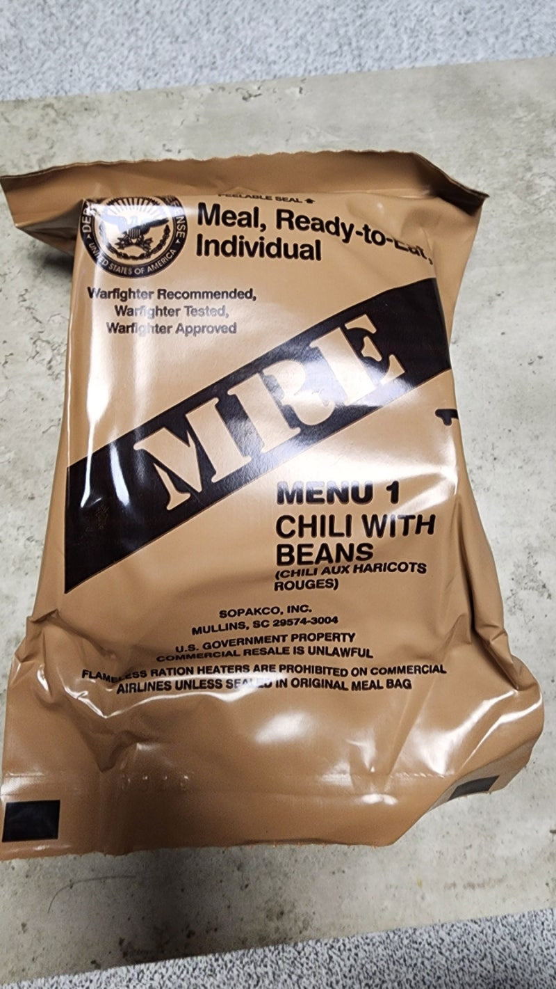 [전투식량 MRE.1] CHILI WITH BEANS : 네이버 블로그