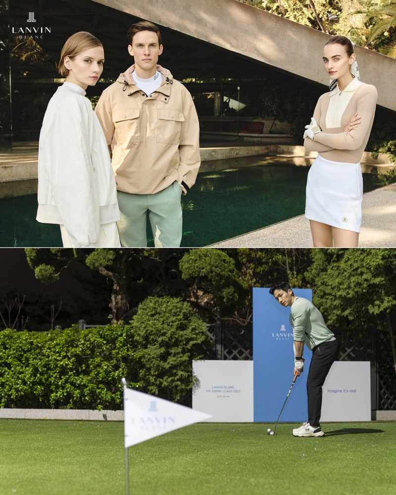 하이엔드 여성 골프웨어 브랜드 랑방블랑 23ss 원포인트레슨 스윙클래스 Lanvin Blanc 네이버 블로그