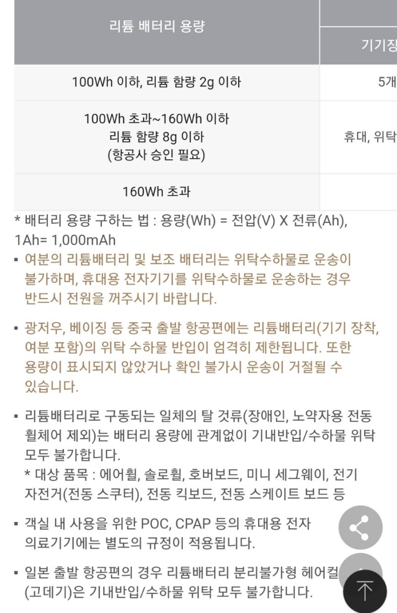 인천공항 1터미널 출국 아시아나 파리 셀프체크인 국제선 기내반입 보조배터리 용량 수화물~ 네이버 블로그