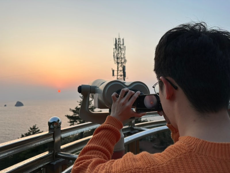 경북울릉 북면과 바다를 바라보며 일몰을 볼 수 있는 일몰전망대 ‘천부전망대 소요시간 울릉도가볼만한곳 울릉도일몰명소