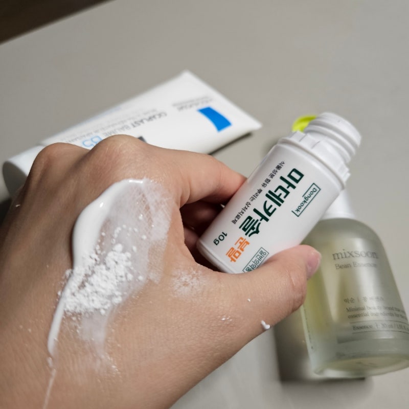 마데카솔 분말 얼굴에 발라도 될까 화장품 에센스랑 같이 쓴 후기 네이버 블로그