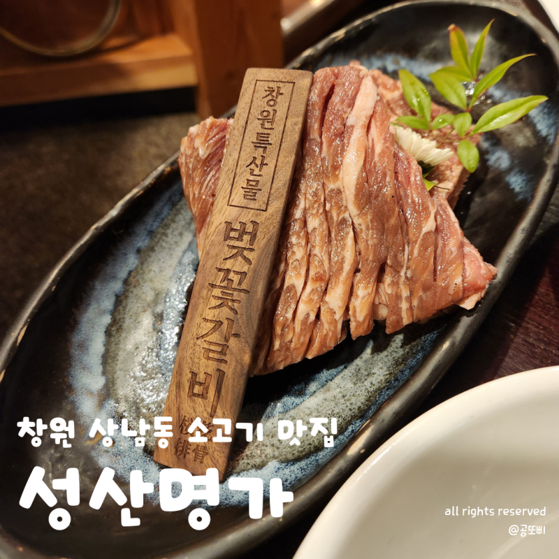 창원 상남동 소고기 맛집 성산명가 점심특선 벚꽃갈비🌸 네이버 블로그