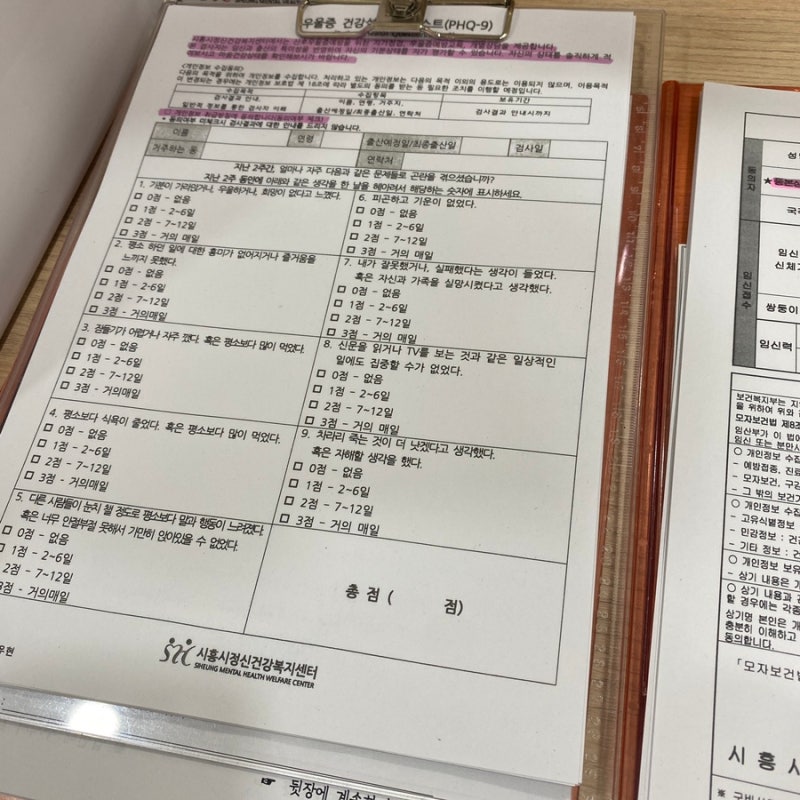 시흥 보건소 임산부등록 산전검사 선물 네이버 블로그