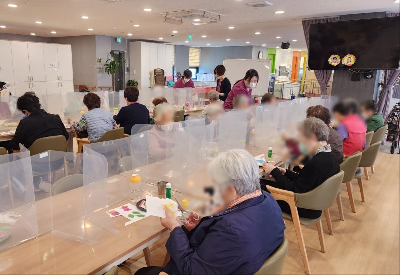 덕양구삼송노인주간보호센터 봄꽃액자 시니어데이케어 주은 삼송센터 네이버 블로그