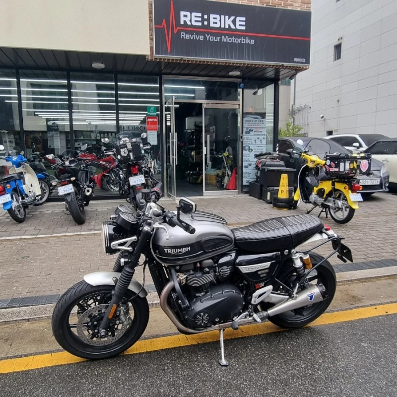@re.bike_motorbike / 지넷 2채널 블랙박스 장착 / 트라이엄프 스피드트윈 : 네이버 블로그