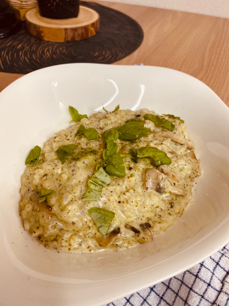 리조또만들기 버섯크림 바질페스토리조또 찬밥 한그릇 요리 네이버 블로그