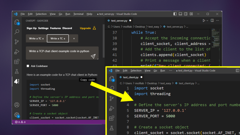 EasyCode 사용법, VScode에서 GPT에게 바로 질문하자 : 네이버 블로그