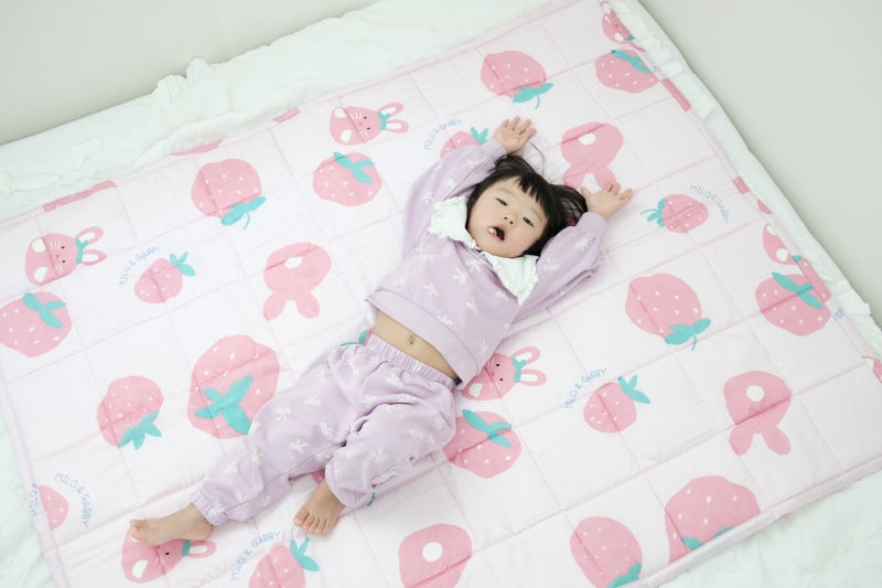 아기쿨매트 여름이불 준비는 밀로앤개비 아이스 에어매쉬 인견패드 블랭킷 네이버 블로그
