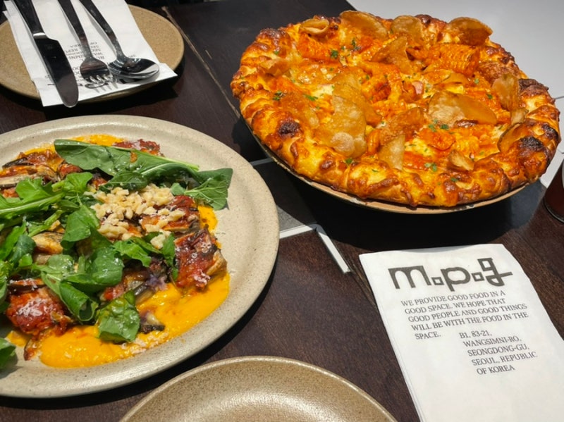 성수 서울숲 디타워 메종파이프그라운드 옥수수피자 And 가지라자냐 맛집 네이버 블로그