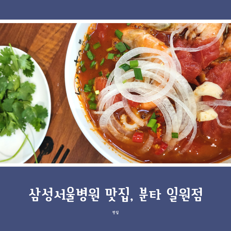 삼성서울병원 맛집 일원동 베트남 음식점 분타 일원점 방문 후기 내돈내산 네이버 블로그