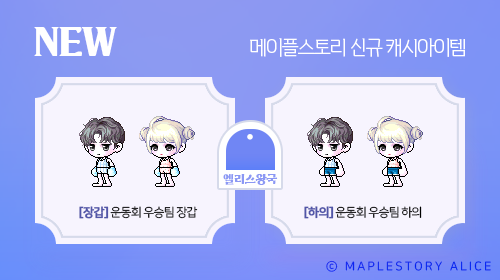 메이플스토리 신규캐시 추가 120기 잡로얄 오르비스 20주년 코디 아이템 아르카나 세트 냥냥펀치하트냥이줄무늬 캐주얼