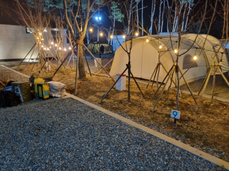 울산캠핑장 서생 힐링빌리지 A 9 사이트 네이버 블로그