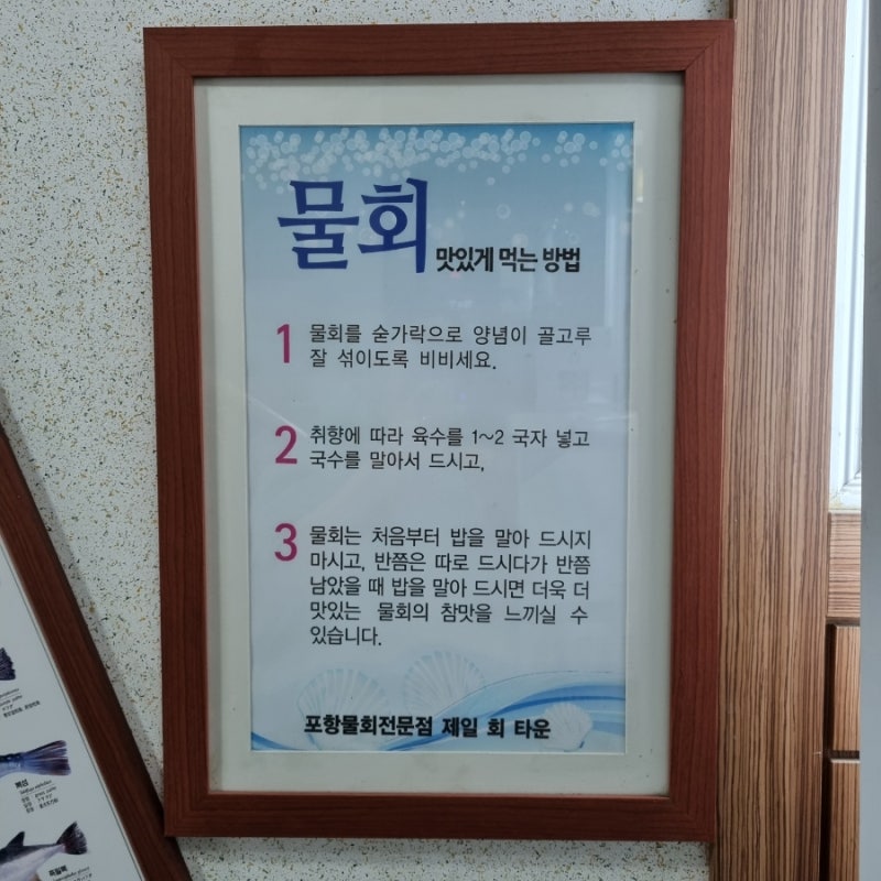 포항 이동 물회맛집 40년전통 자연산 참가자미 제일회타운 네이버 블로그