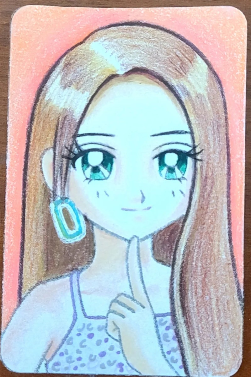 나도해봤다 아이브 종이포카 색칠하기 오모님 무료 도안사용 네이버 블로그