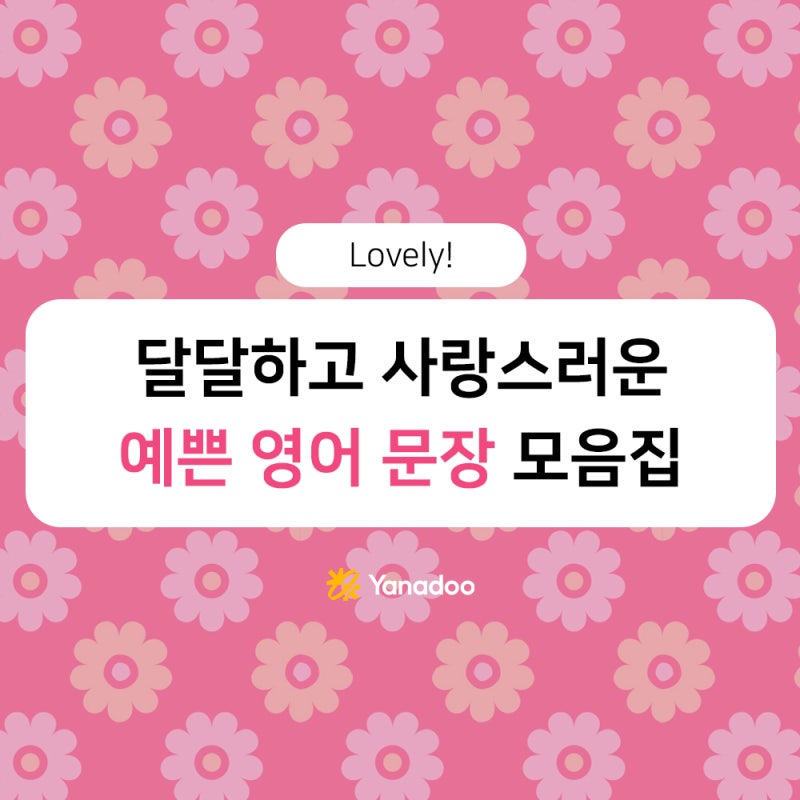 예쁜 영어 문장 달달하고 사랑스러운 문구 모음집 네이버 블로그