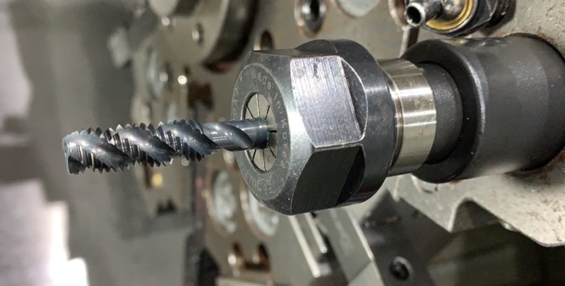 Cnc 선반 G84 탭 나사 사이클 가공 리지드 코드 And Er탭핑척 네이버 블로그