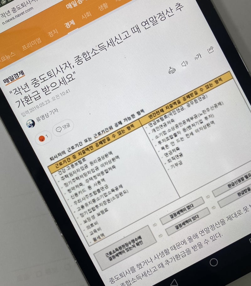 중도 퇴사자 5월 연말정산 하는법 대상 환급일 홈택스 종합소득세 신고 네이버 블로그