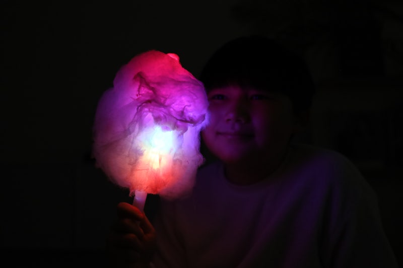 어린이날 선물 받고 신났던 오로라 솜사탕 메이커 만들기 체험 : 네이버 블로그