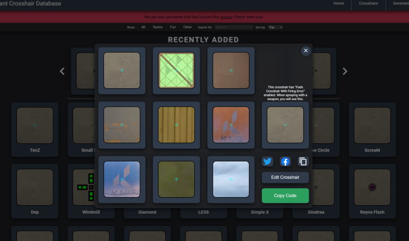 발로란트 조준점 조준선 코드 사이트 모음 : 네이버 블로그