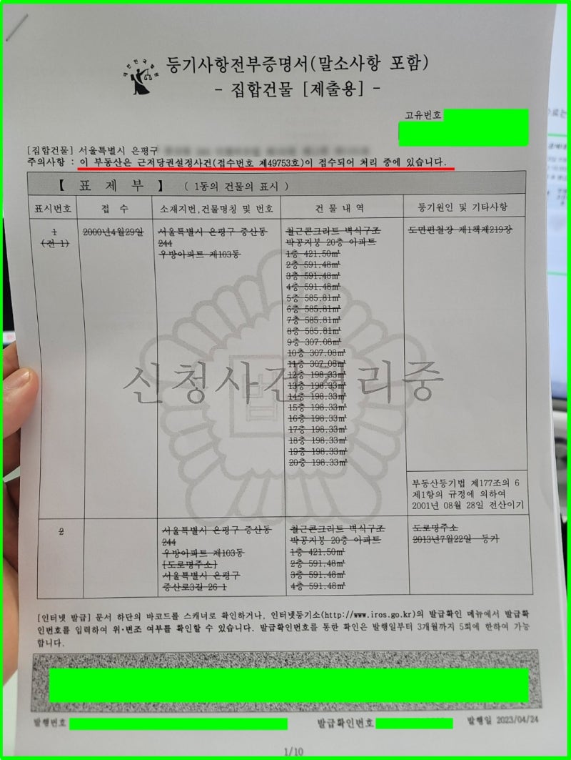 등기사항전부증명서 발급 등기부등본 제출용 열람 방법 네이버 블로그