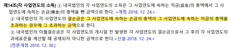 법인세 이월결손금 공제 기간 및 범위 네이버 블로그