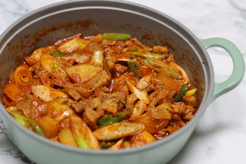 돼지고기 짜글이 만들기 고추장 돼지짜글이 레시피 감자짜글이 찌개 네이버 블로그